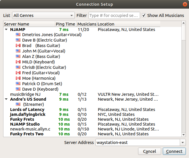 Jamulus for bluegrass